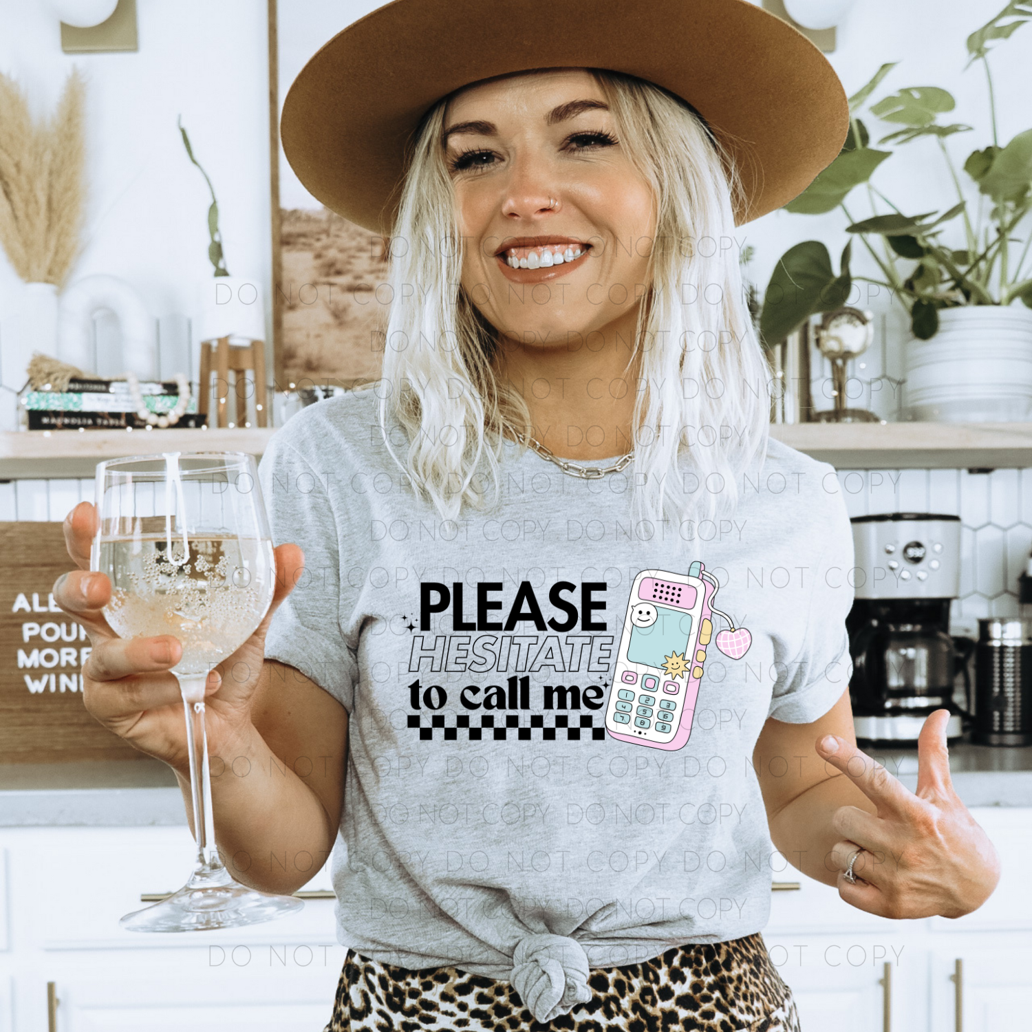 DTF TRANSFER Please Hesitate To Call Me – BK Designs & Blanks